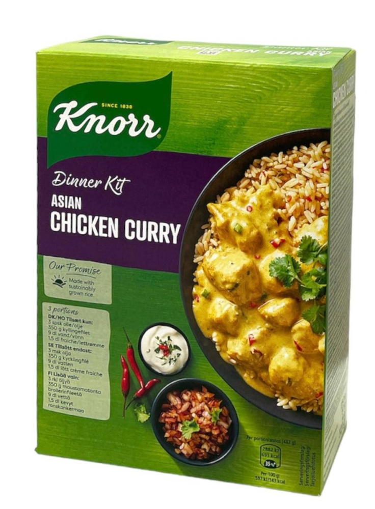 Knorr Chicken Curry Dinner Kit 321g*6pk. - norwayamericanabedrift